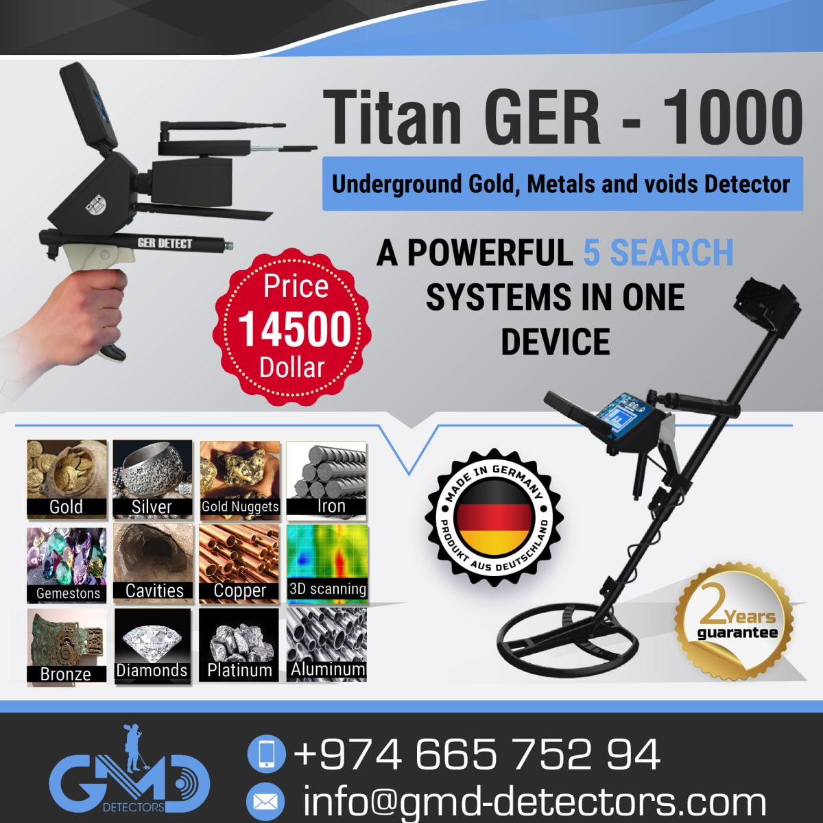 Titan Ger 1000 Detector - GER DETECT QATAR